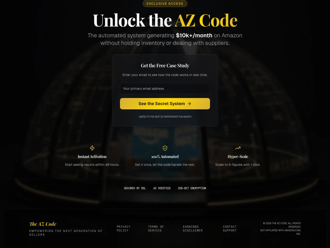 AZ Code Funnel Page