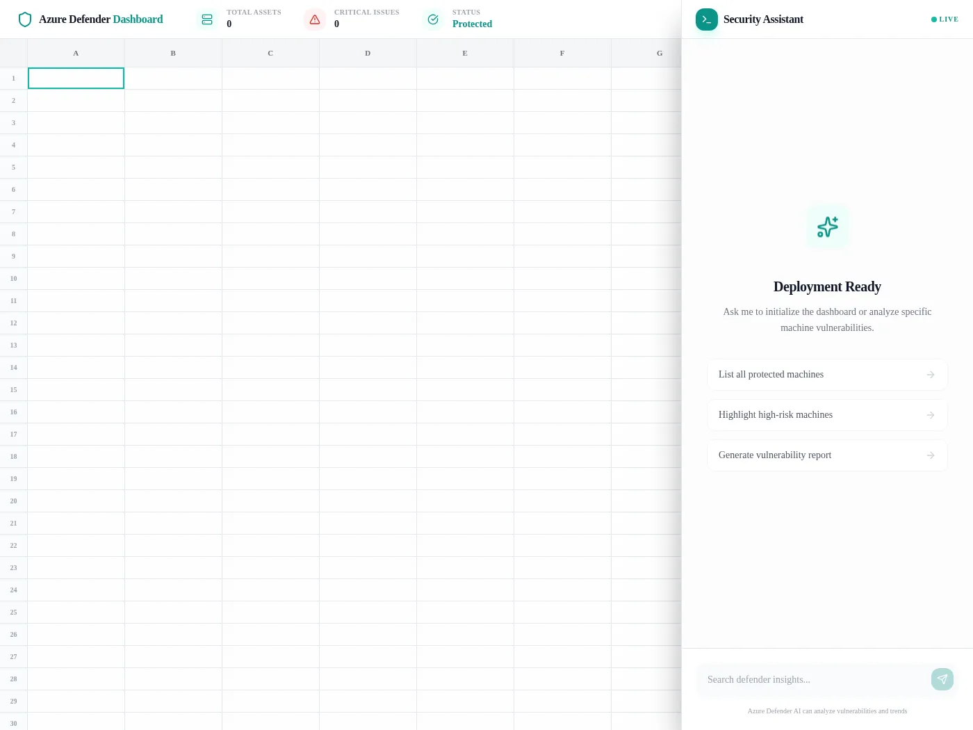 Azure Defender Dashboard