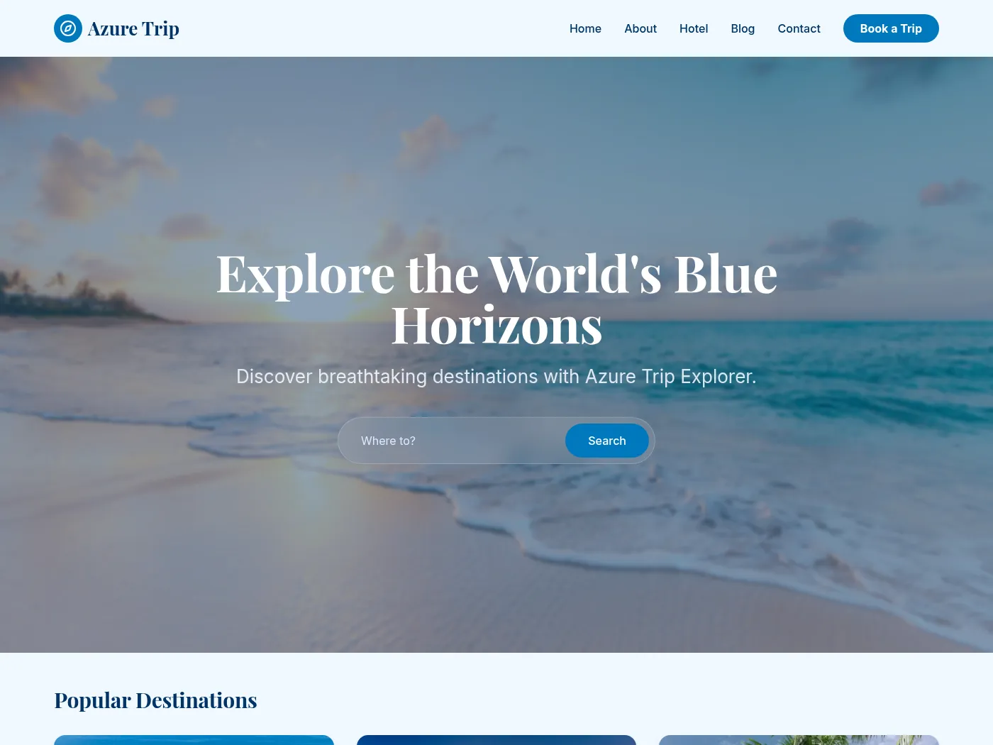 Azure Trip Explorer