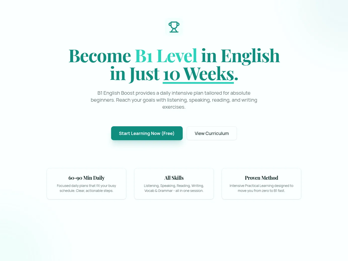 B1 English Boost