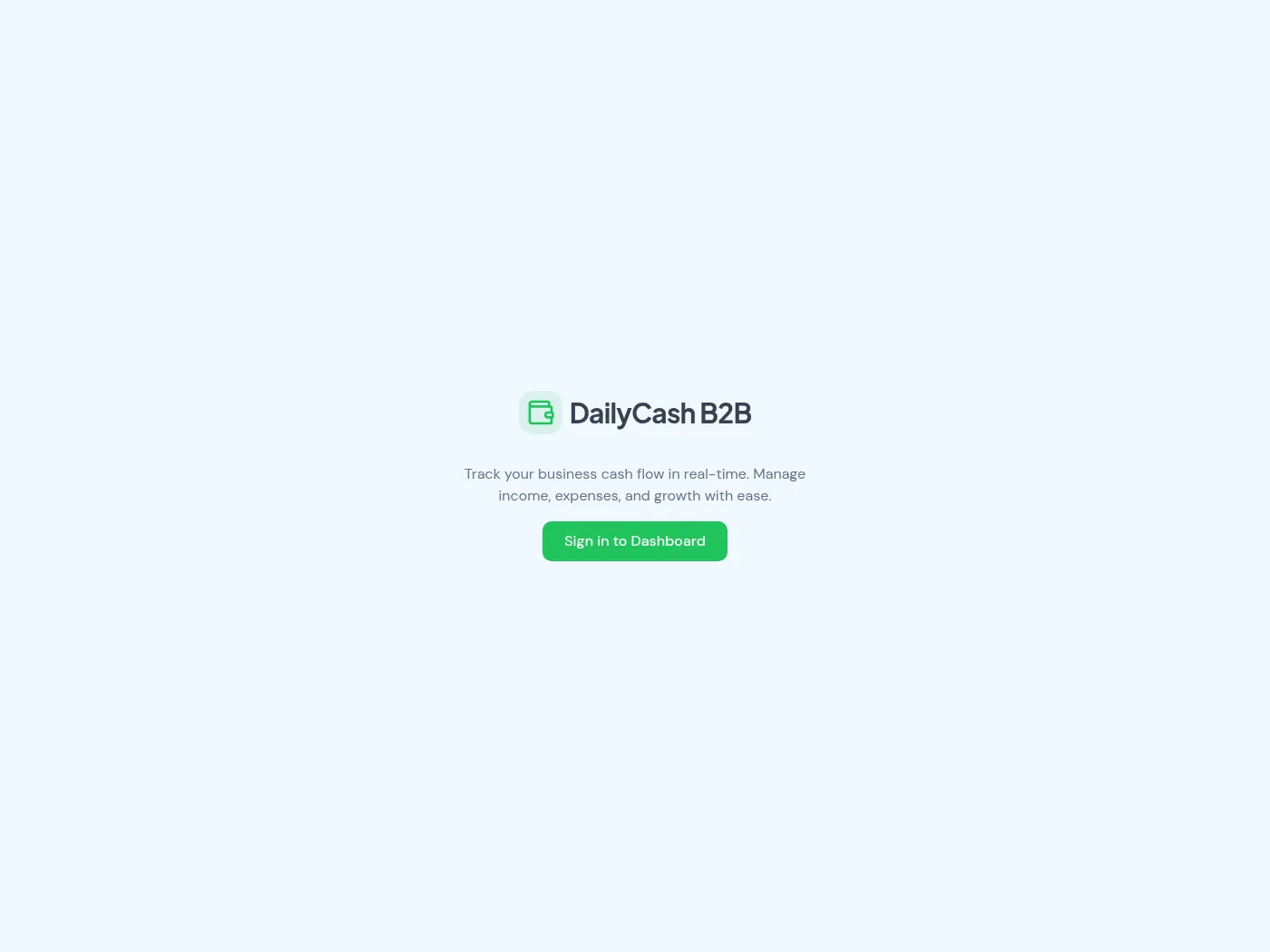 DailyCash B2B Tracker