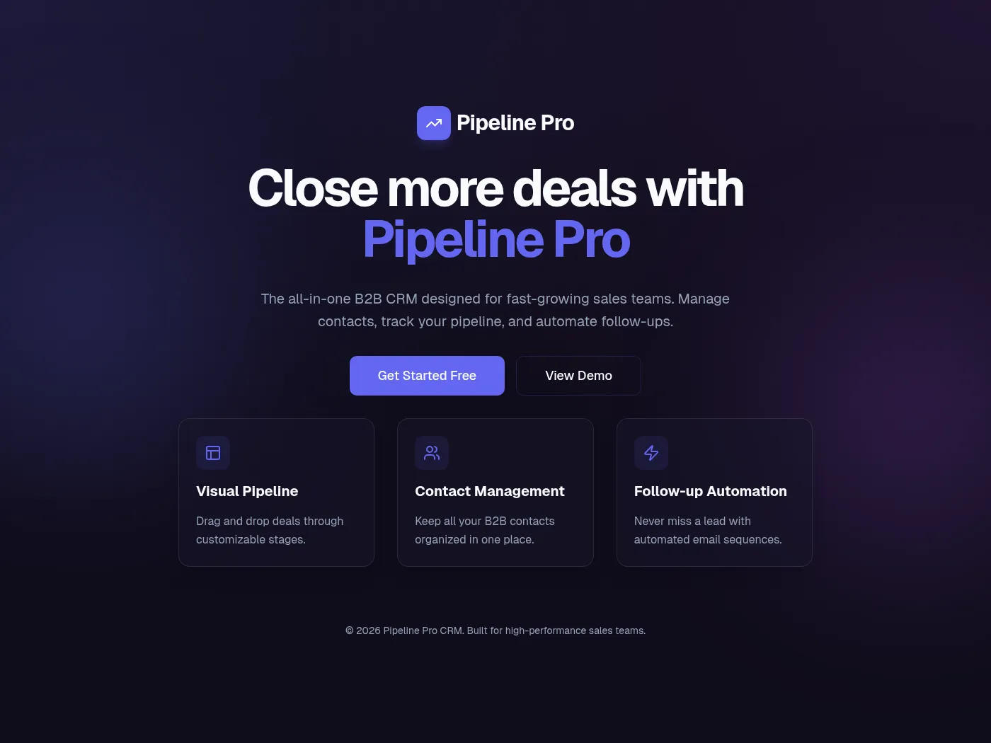 Pipeline Pro CRM