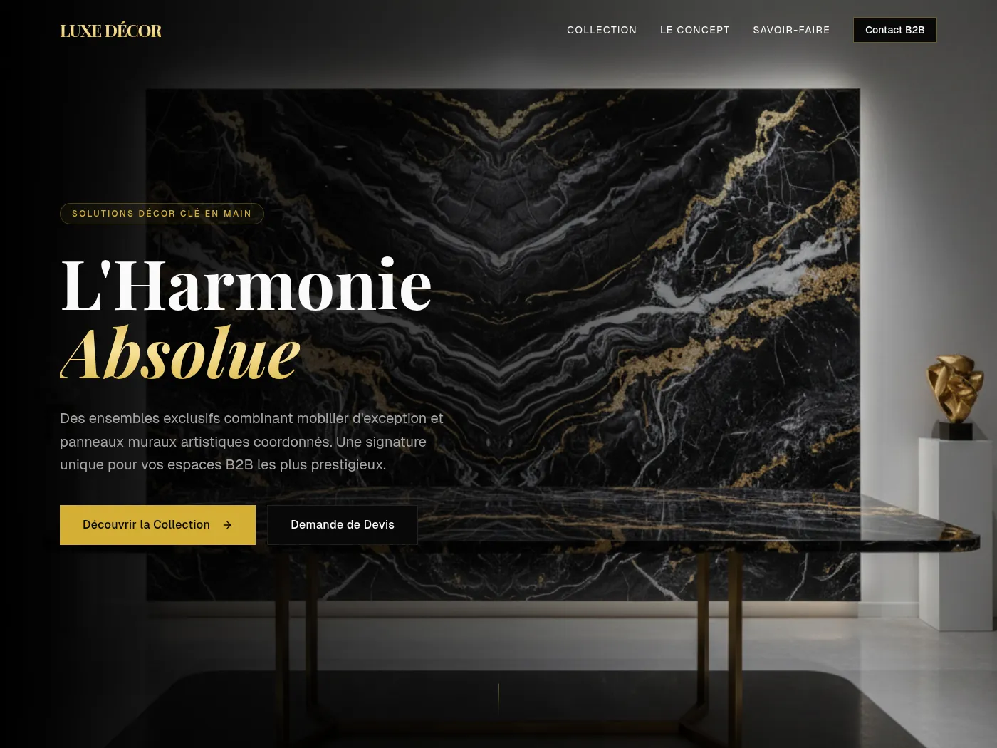 Luxe Décor B2B Site