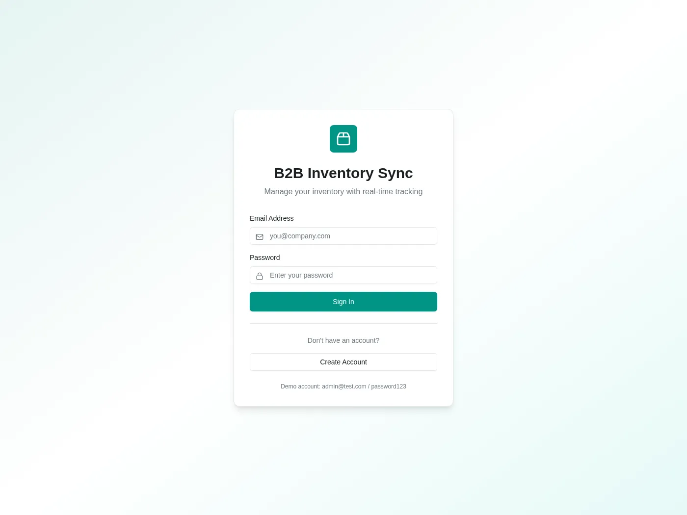 B2B Inventory Sync
