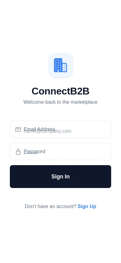 ConnectB2B Marketplace