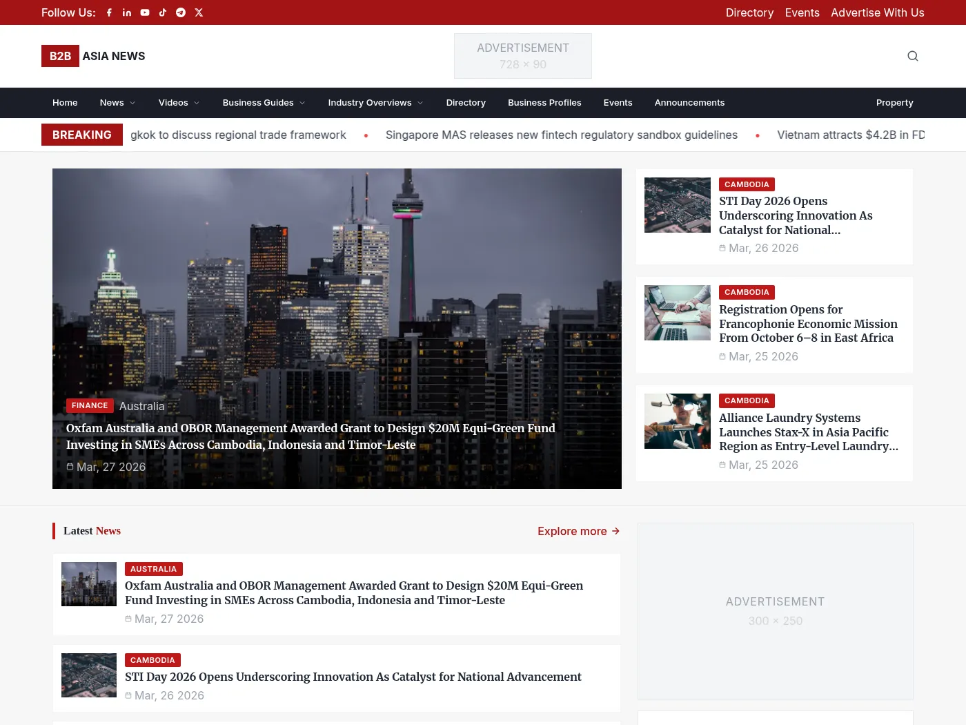 B2B Asia News Clone