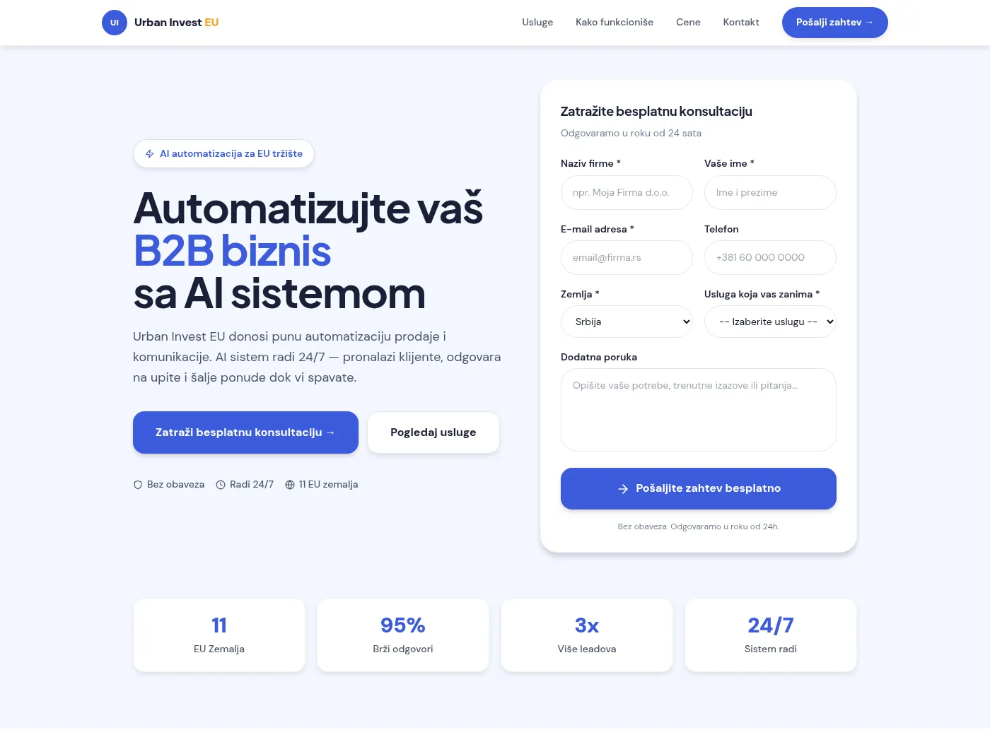 Urban Invest B2B Automation
