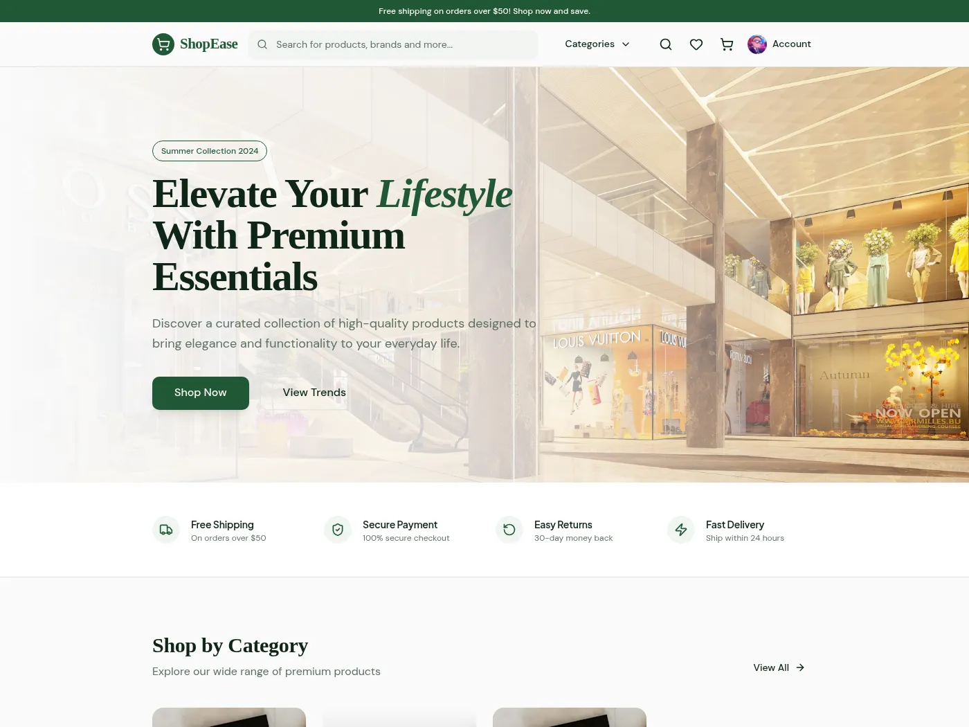 ShopEase B2C Platform