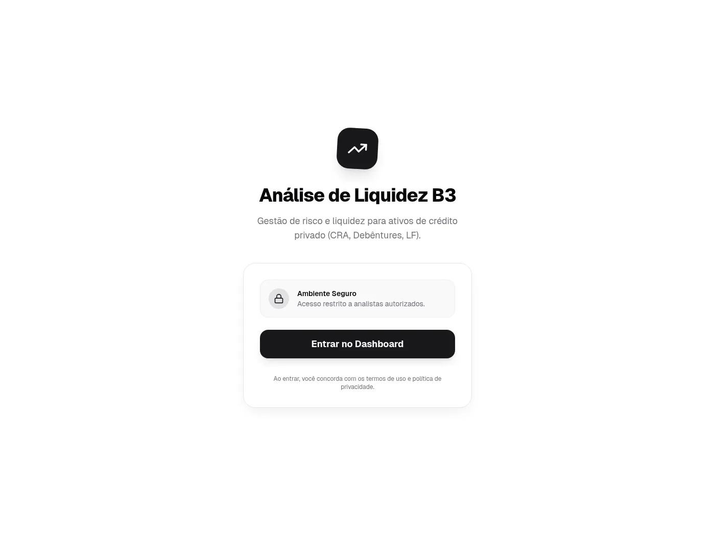 Liquidity Dashboard B3