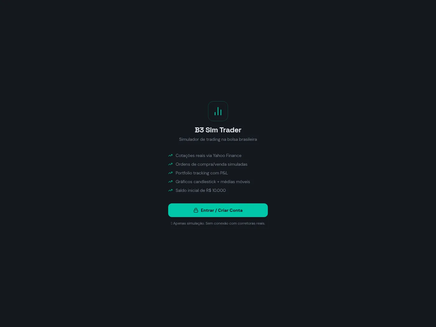 B3 Sim Trading Desktop