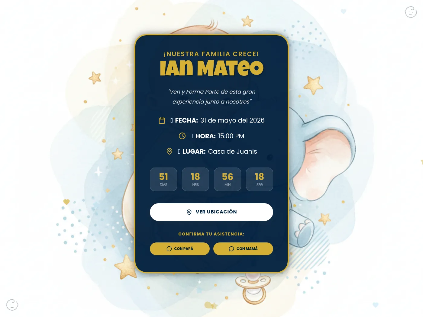 Baby Shower Invite Web