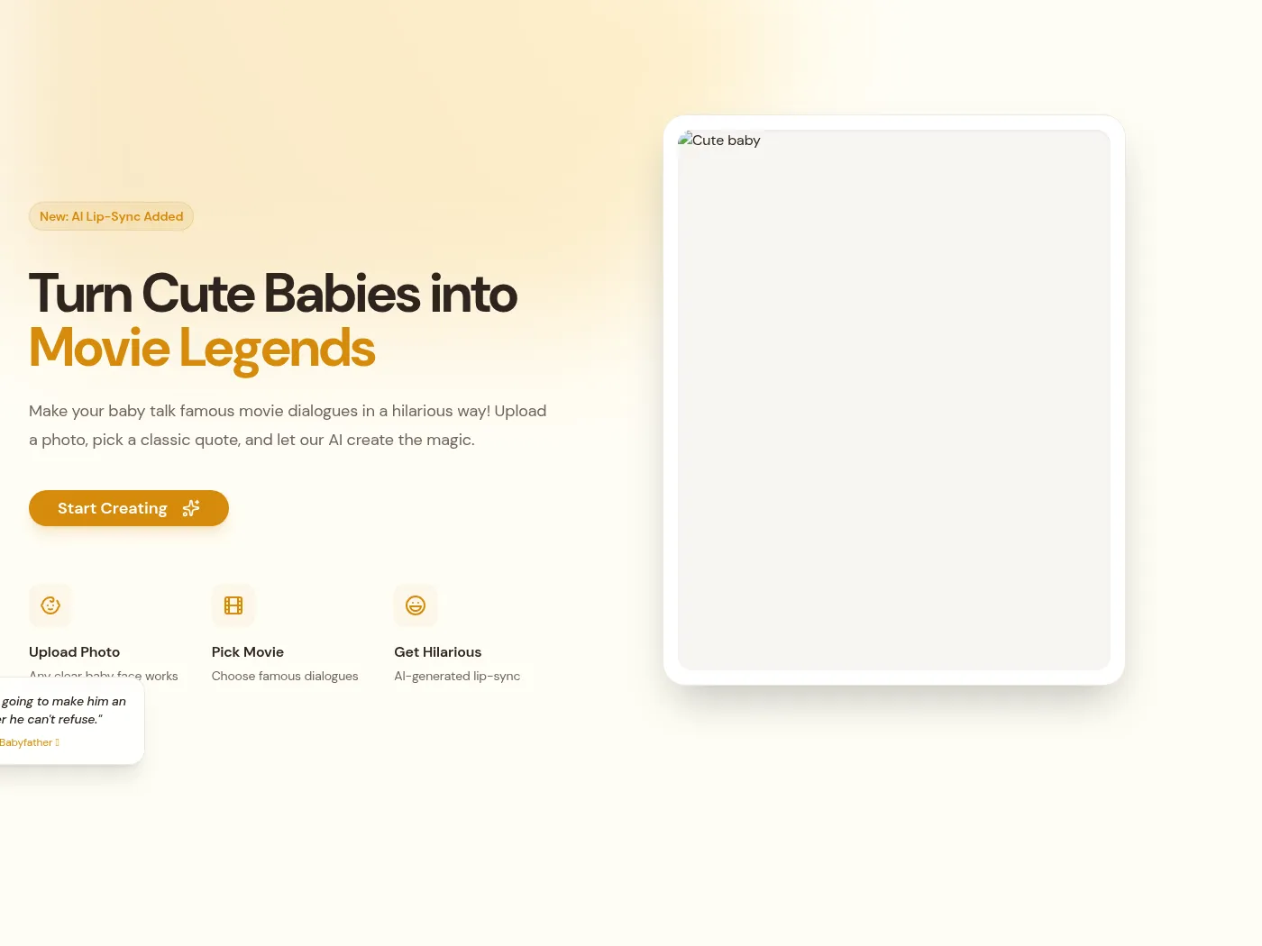 Baby Talk Movie Maker