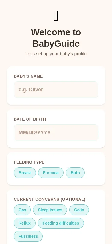 BabyGuide Parenting App