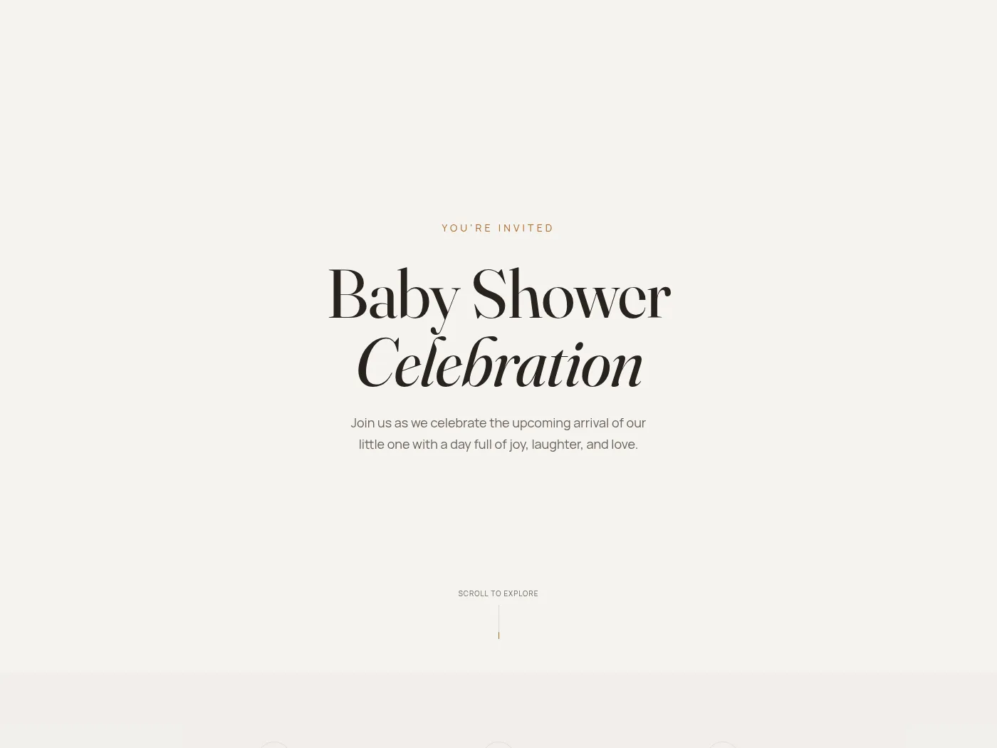 Interactive Baby Shower Invite