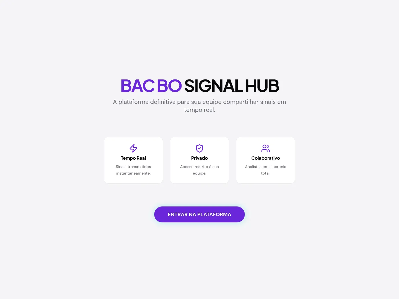 Bac Bo Signal Hub