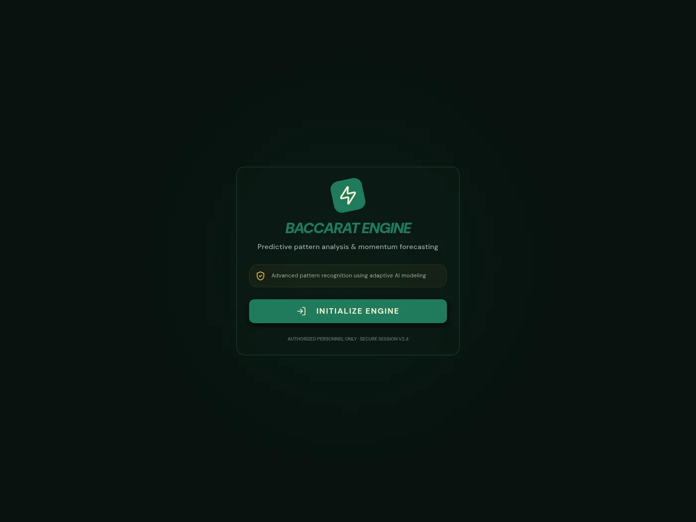 Baccarat Insight Engine
