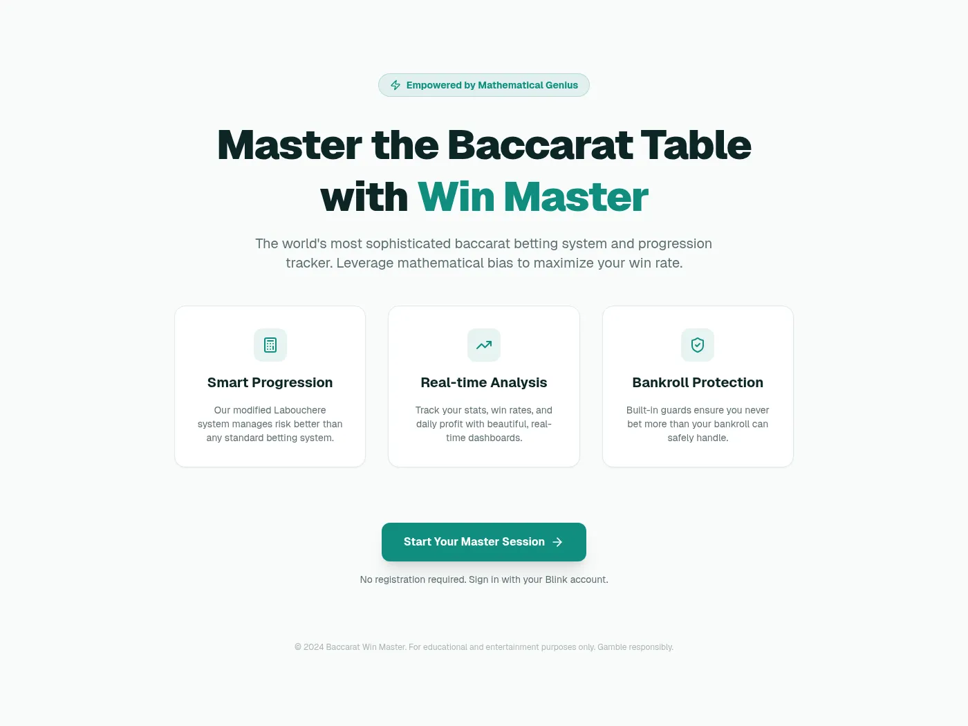 Baccarat Win Master