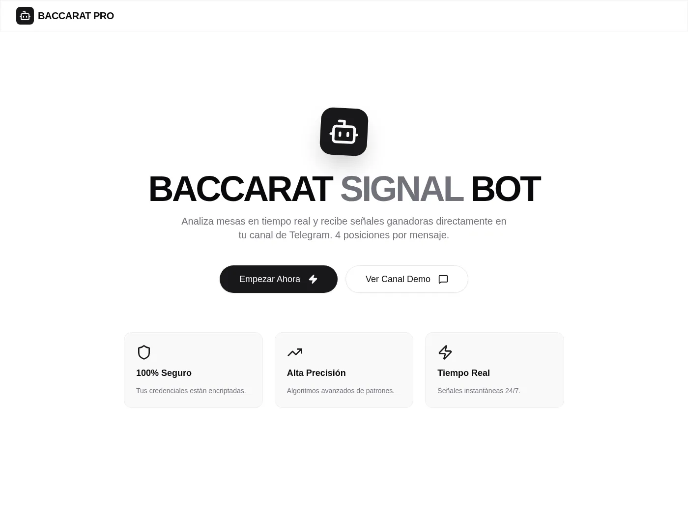Baccarat Signal Bot