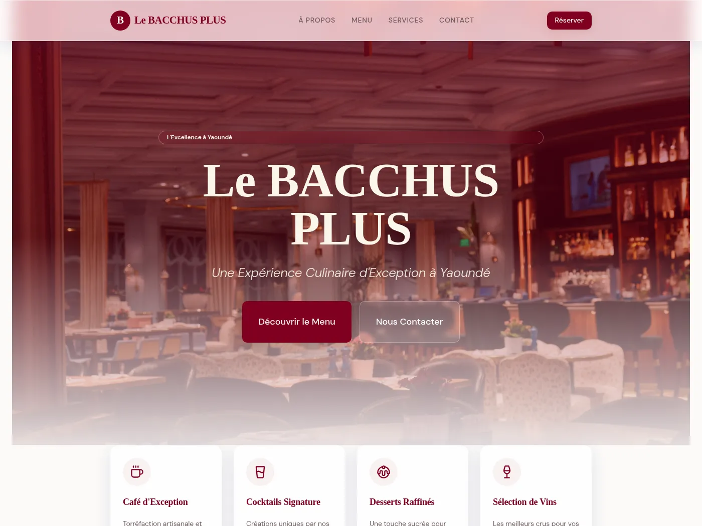 Le BACCHUS PLUS Site