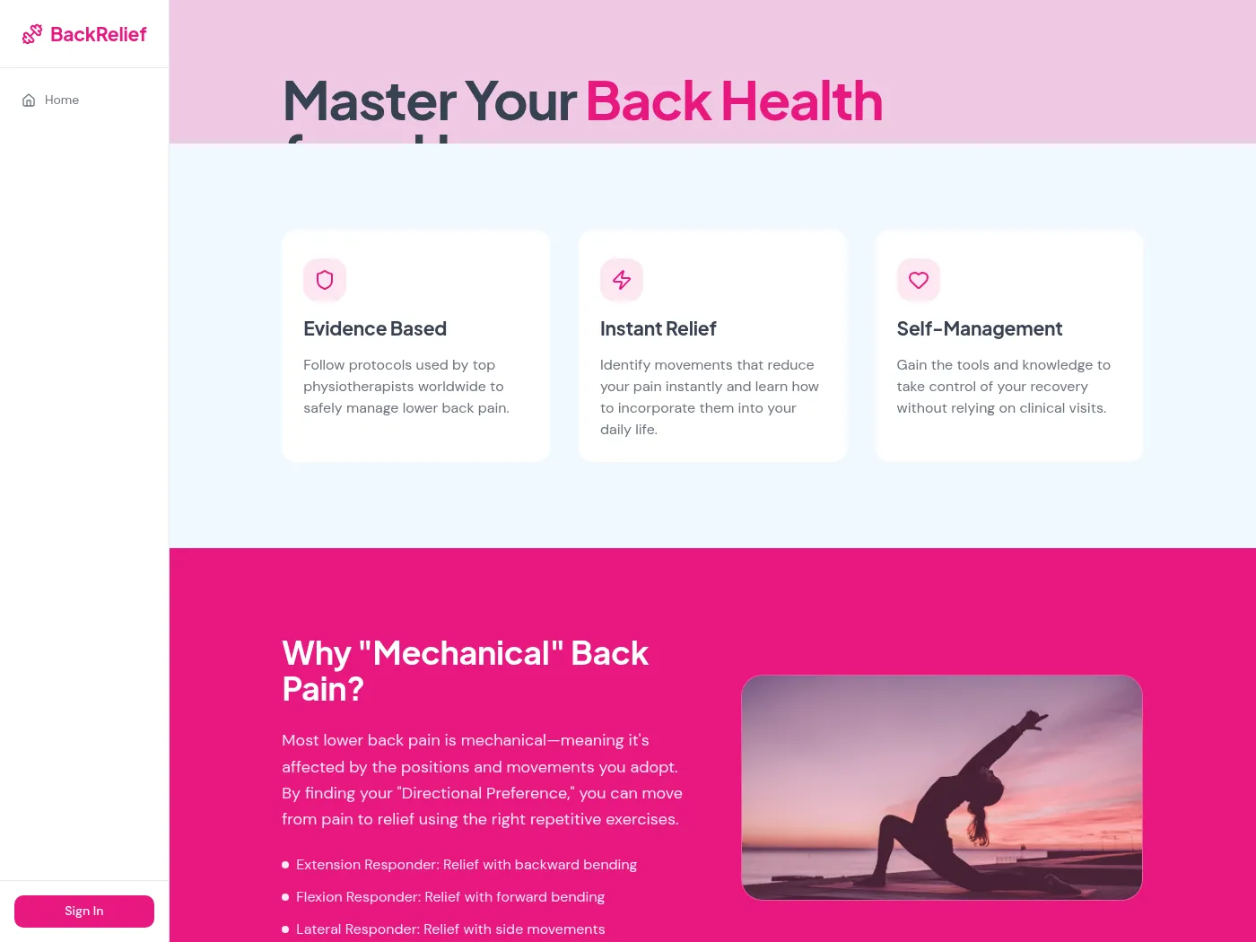 BackRelief Guide