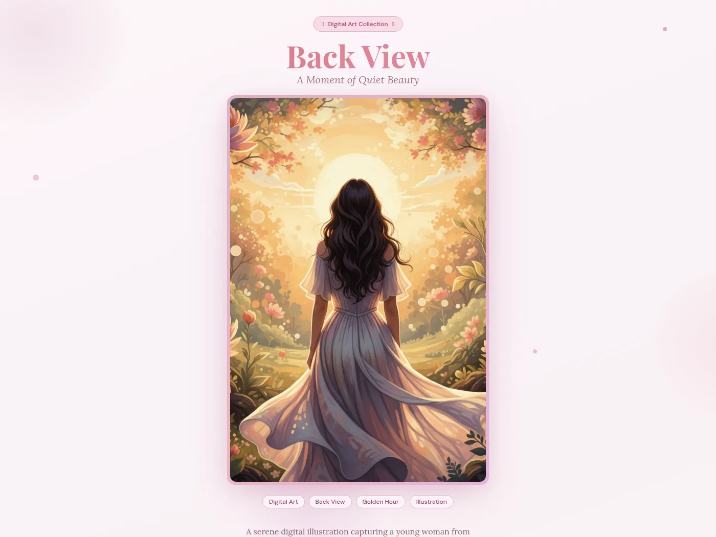 Back View Girl Art