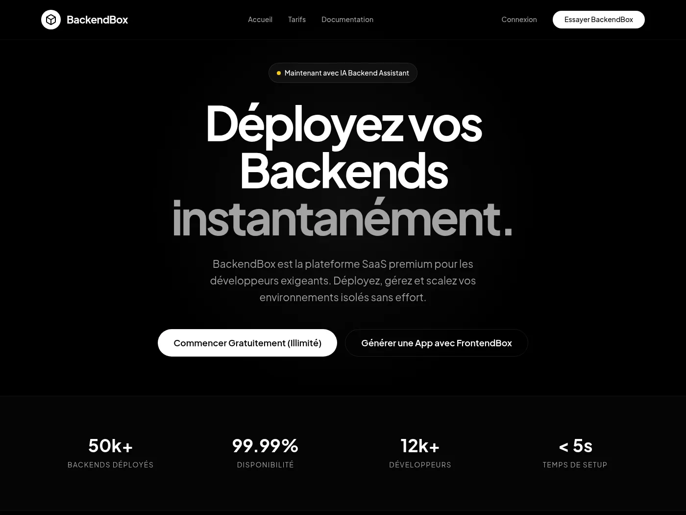 BackendBox SaaS Platform