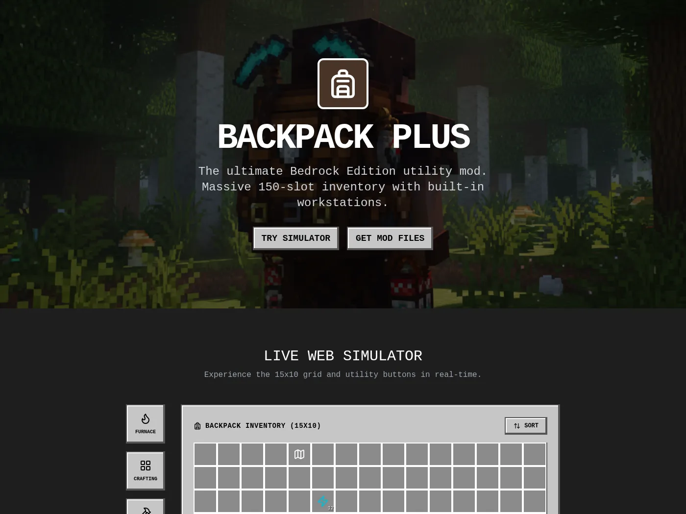 Backpack Plus Mod