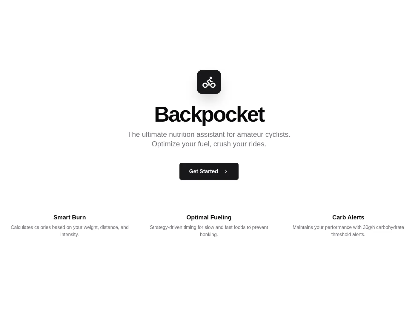 Backpocket Cycling Assistant