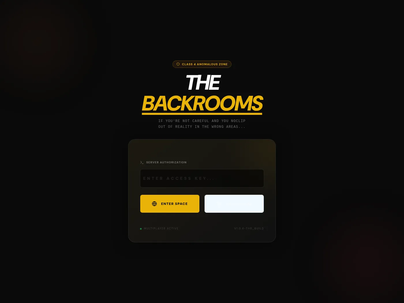 Backrooms Co-Op Thriller