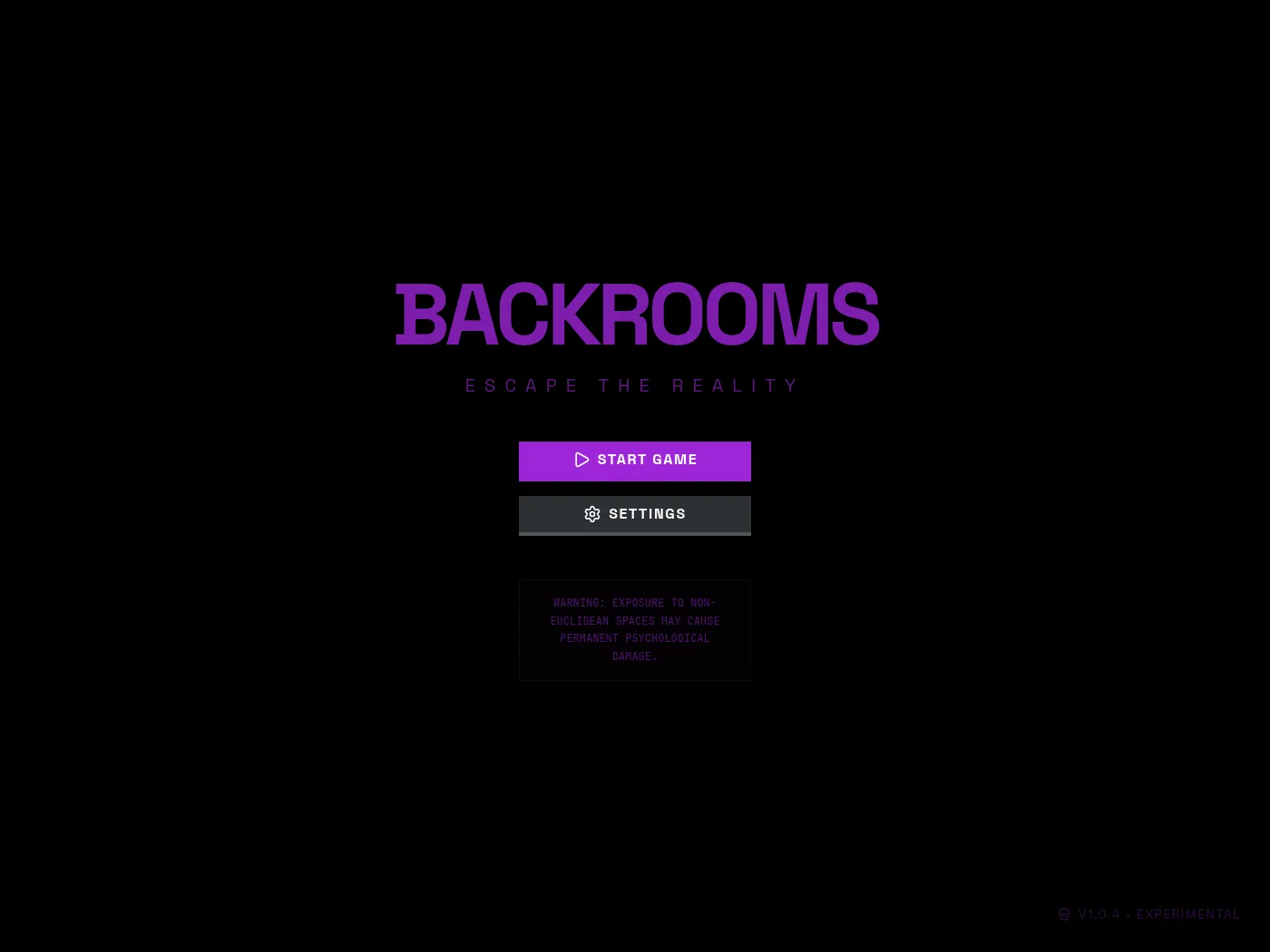 Backrooms Escape Game