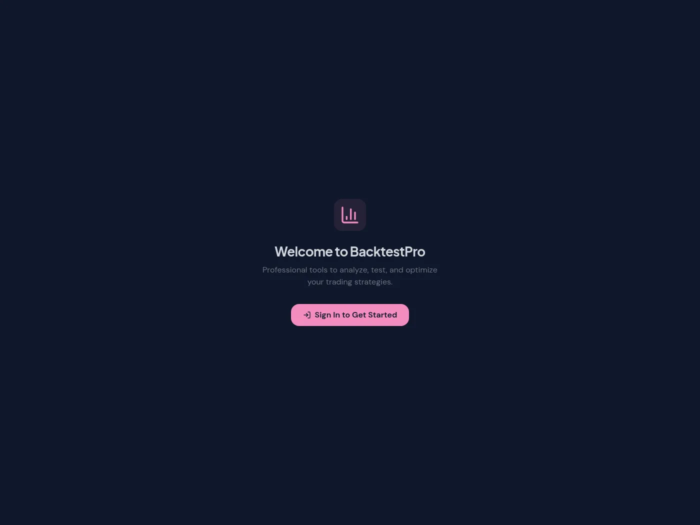 BacktestPro Trading Platform