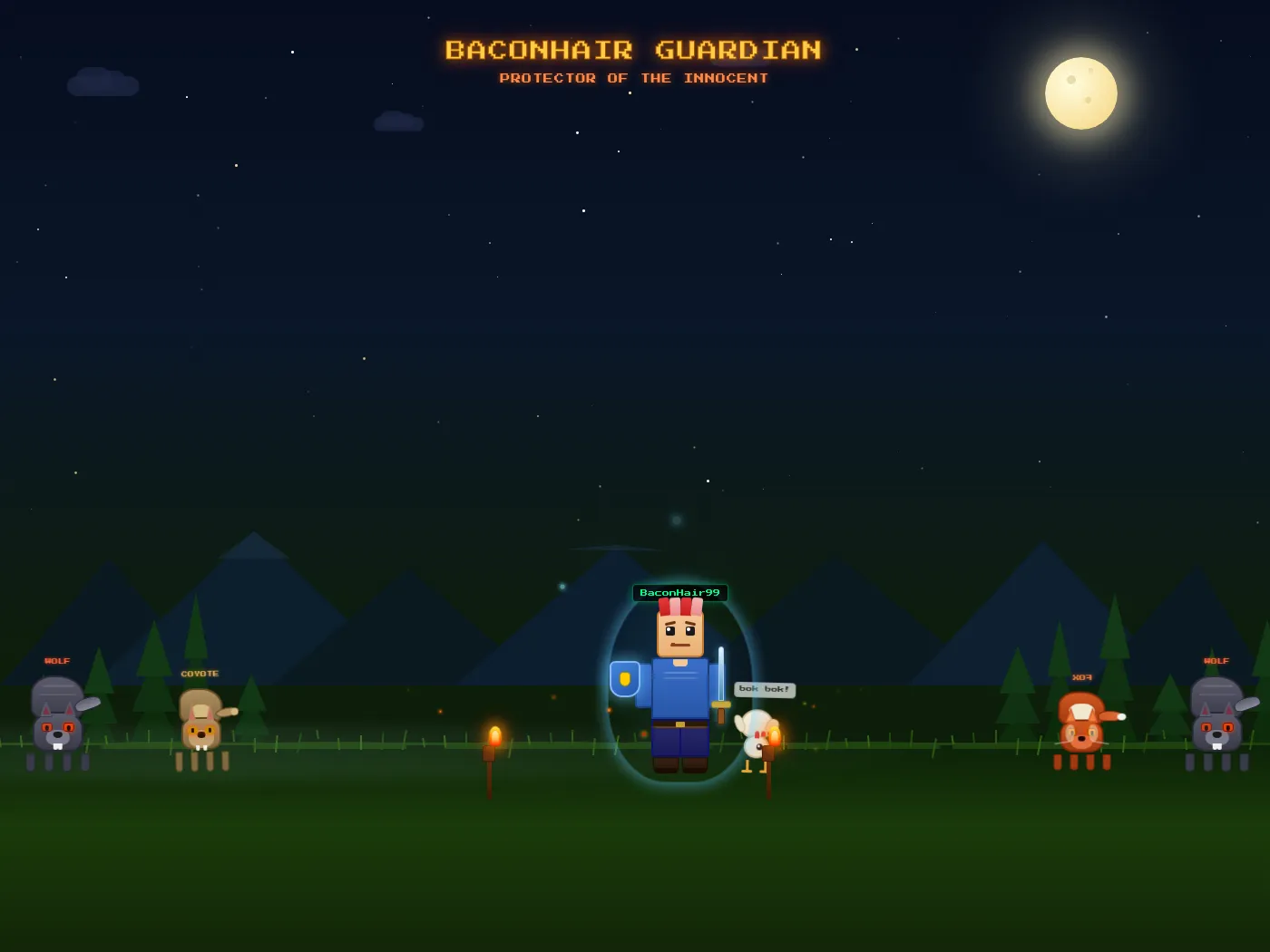 Baconhair Guardian Scene