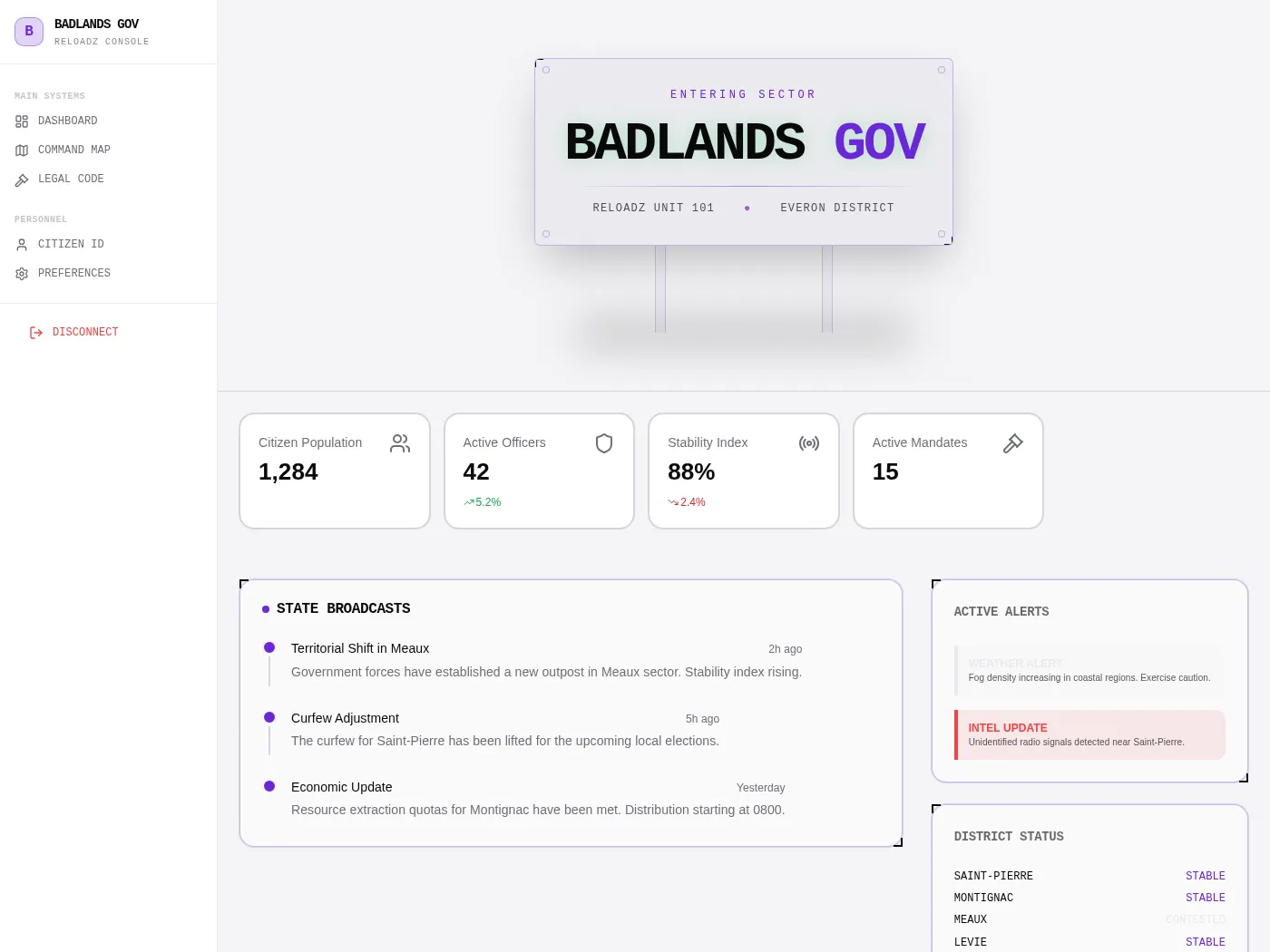 Badlands Gov Reloadz