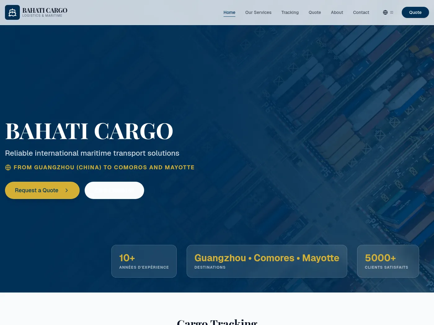 Bahati Cargo Maritime Site