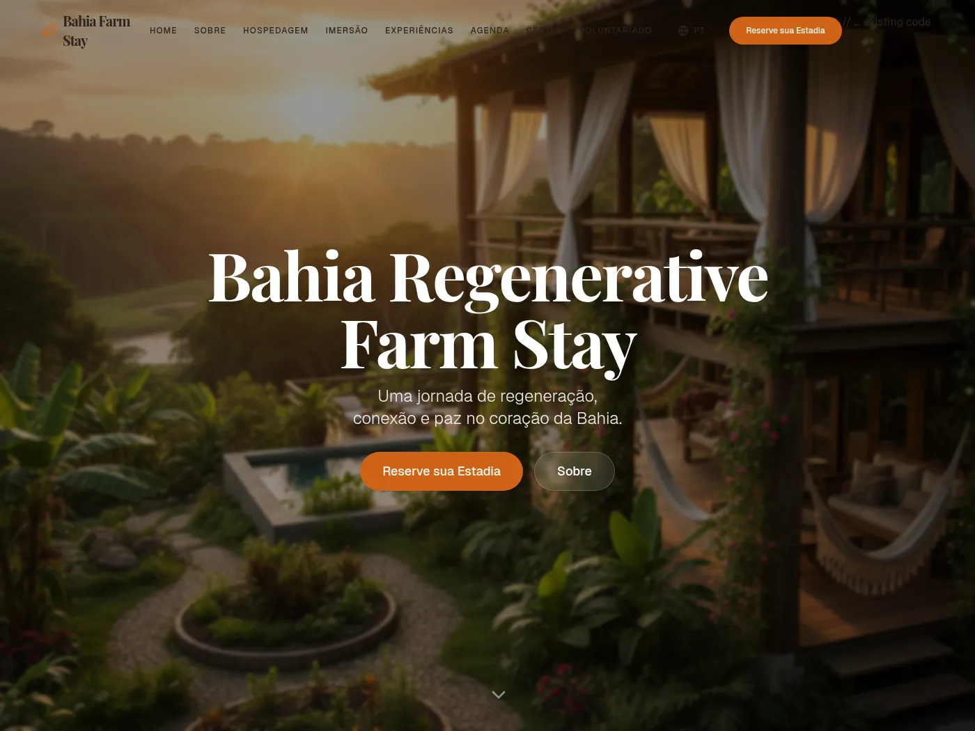 Bahia Regenerative Farm Stay