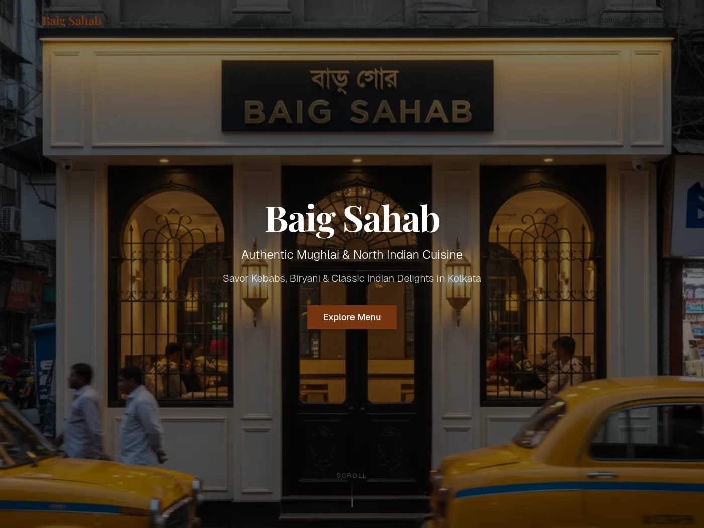 Baig Sahab Restaurant Site