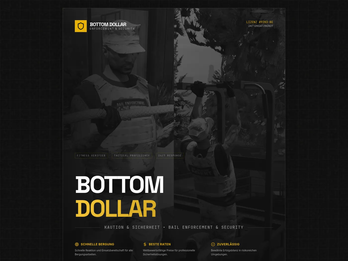 Bottom Dollar Bail Poster