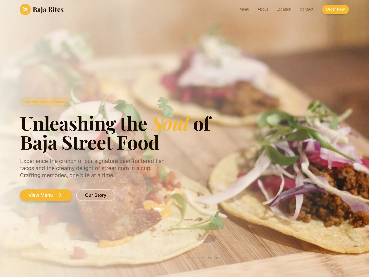 Baja Bites Online Menu