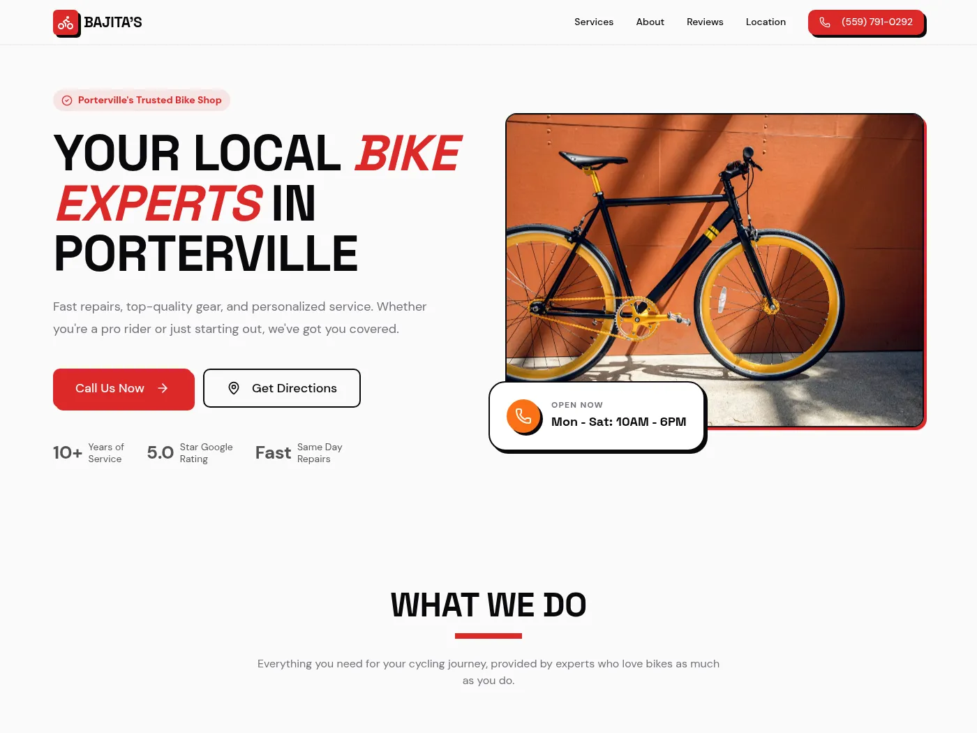 Bajita's Bike Shop Web