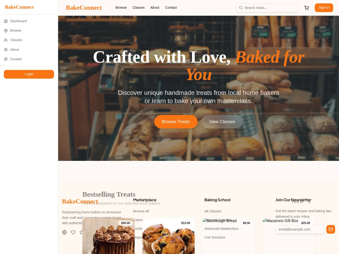 BakeConnect Platform