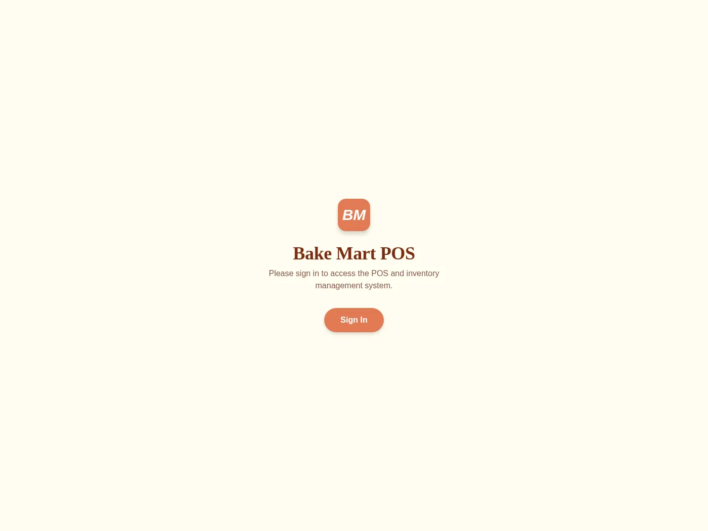 Bake Mart POS System
