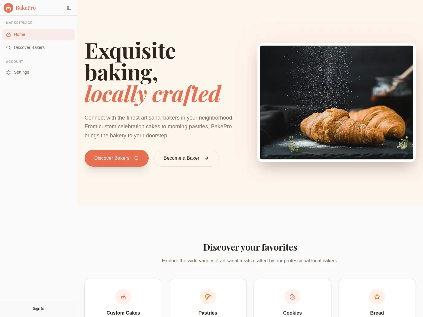BakePro Marketplace