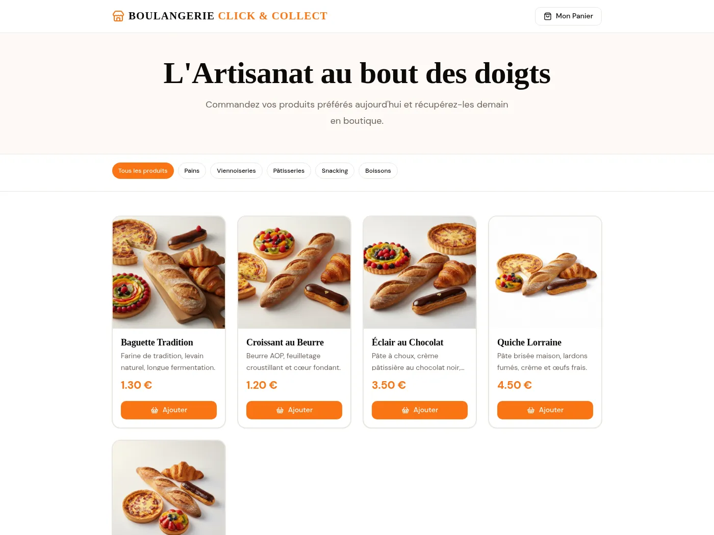 Boulangerie Click & Collect