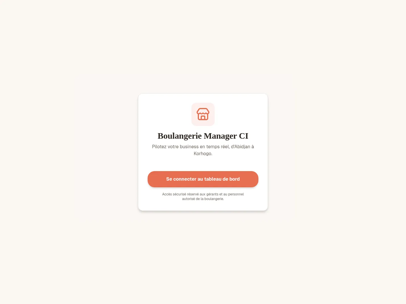 Boulangerie Manager