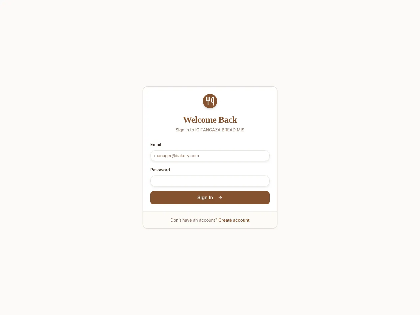 Bakery Insight MIS