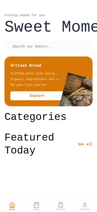 Bakery Shop App