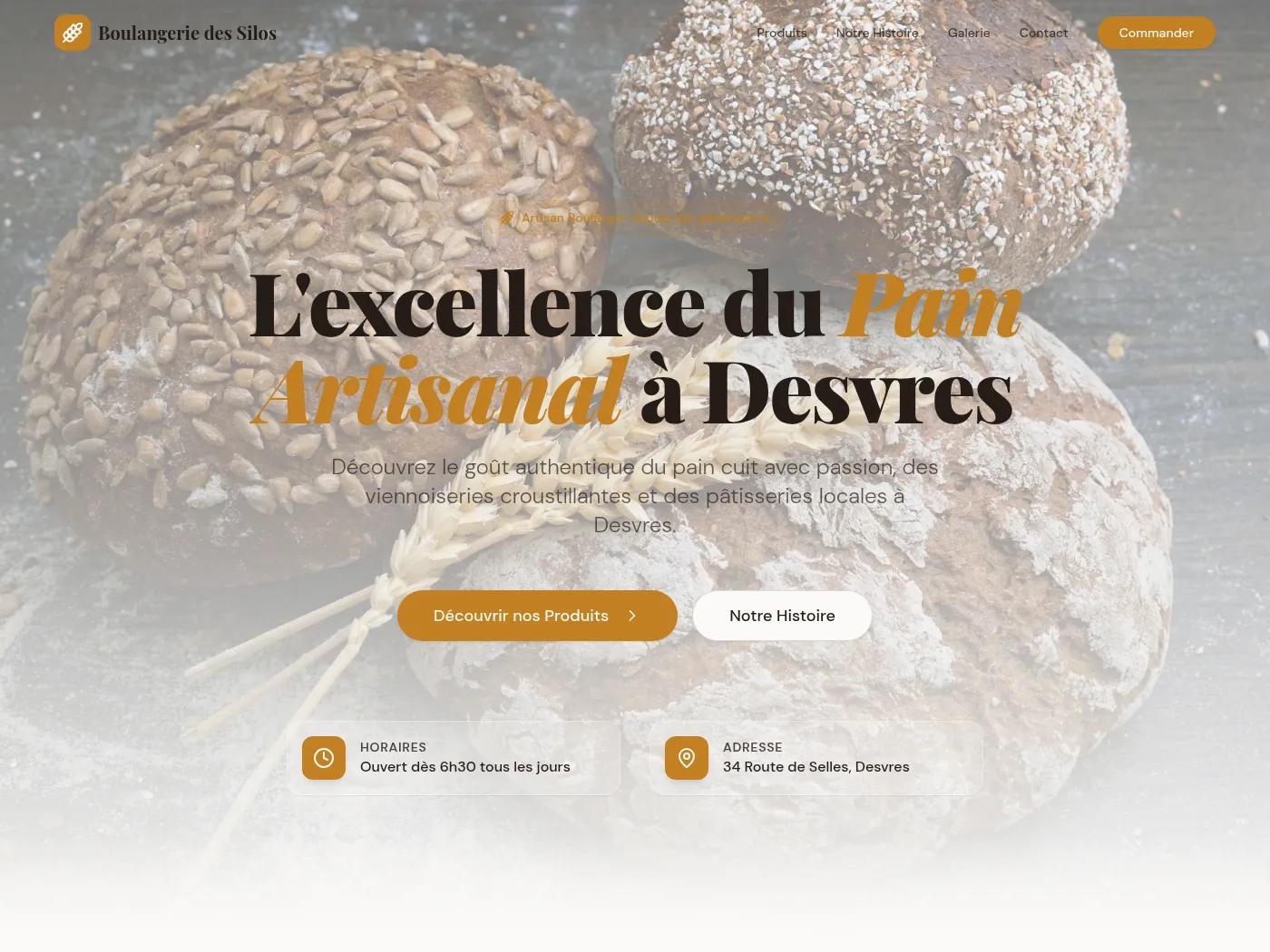 Bakery Showcase Site
