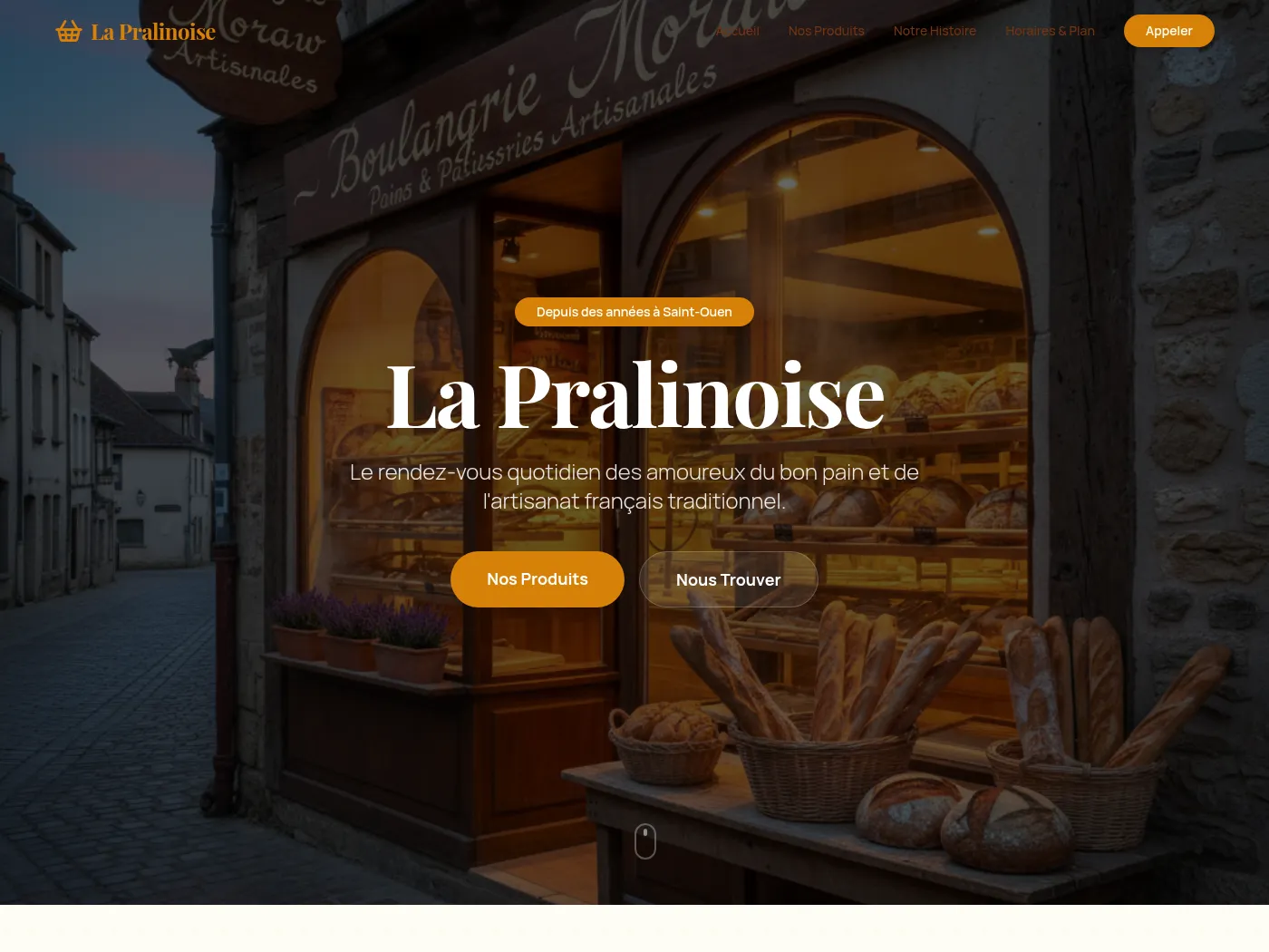 Boulangerie Showcase Site