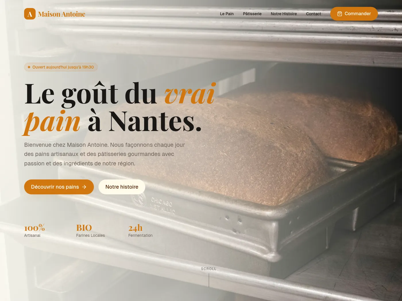 Boulangerie Showcase Site