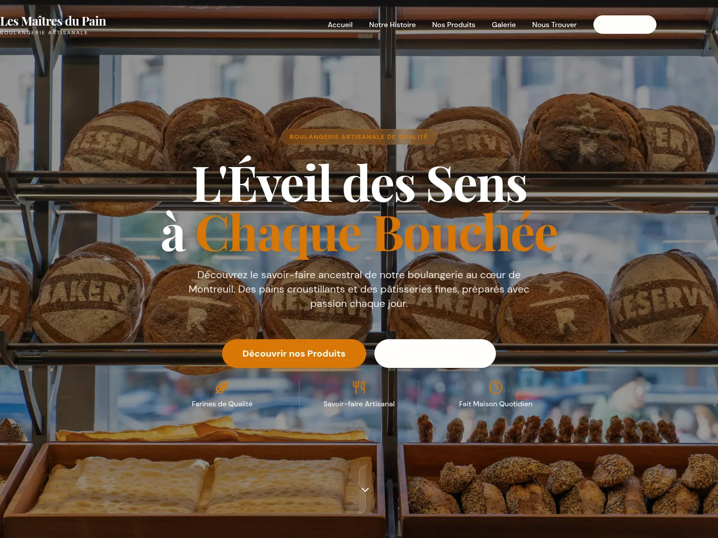 Bakery Showcase Site